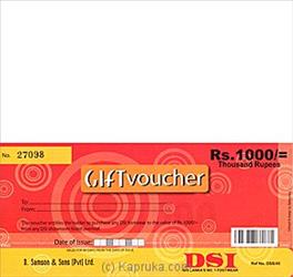DSI Gift Voucher Rs. 1000 starting from LKR 0 | Compare prices on AnyPrice